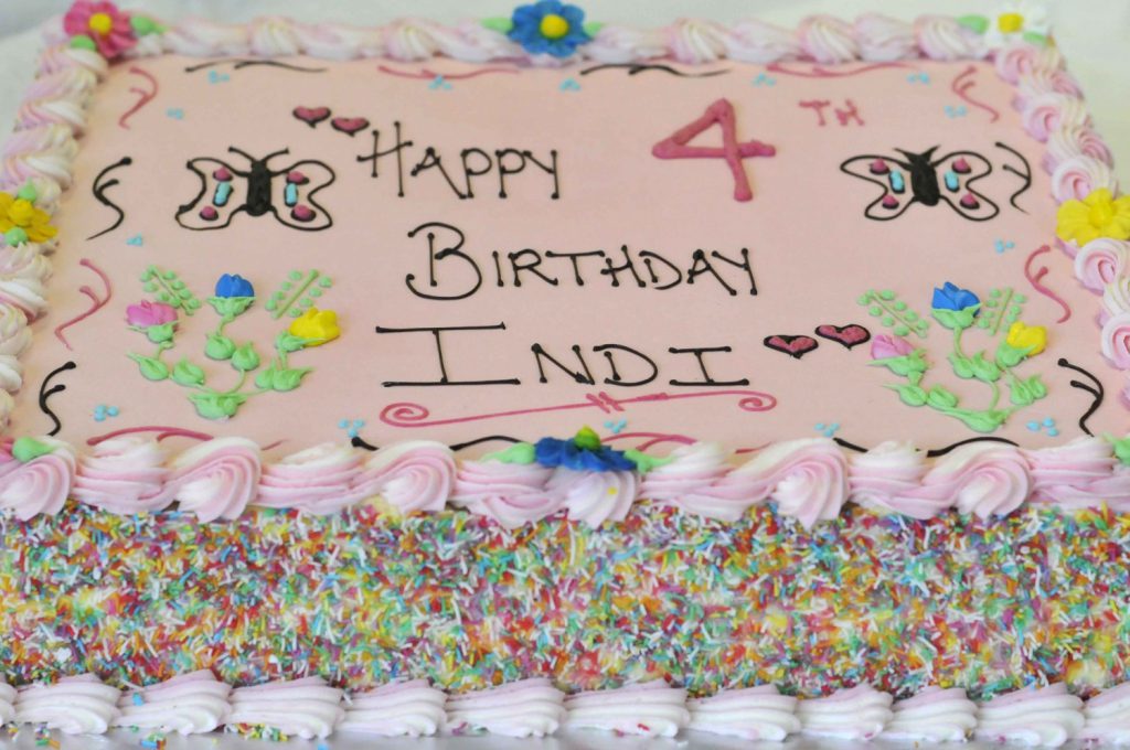 1/2 Slab Sponge Decorated Birthday Cake | Byron Bay Hot Bread Bakery